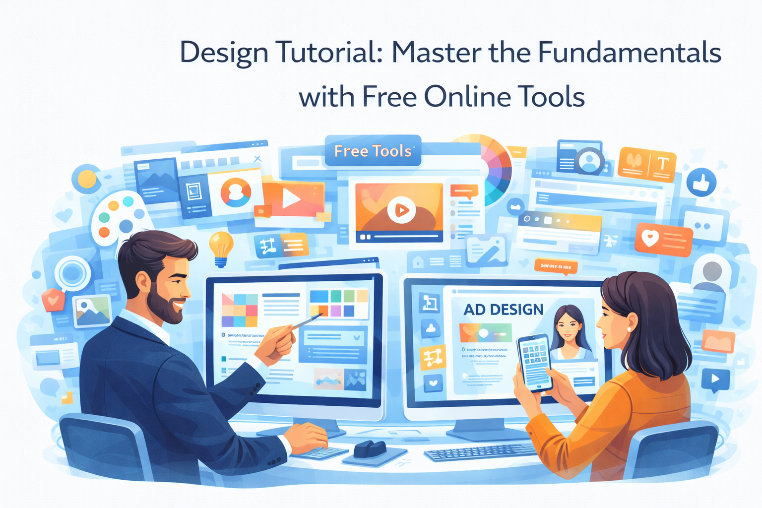 Complete Design Tutorial for Beginners | Free Tools & Principles Guide